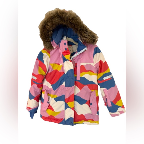 Mini Boden | Jackets & Coats | Mini Boden Multicolor Winter Jacket With ...